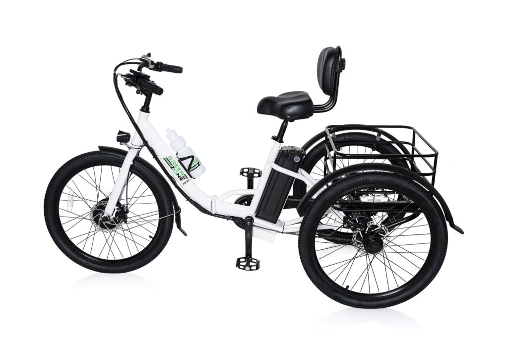 Electric Adult Folding Trike (White) 7-Speed (Only 9 Left) – Green Zone ...