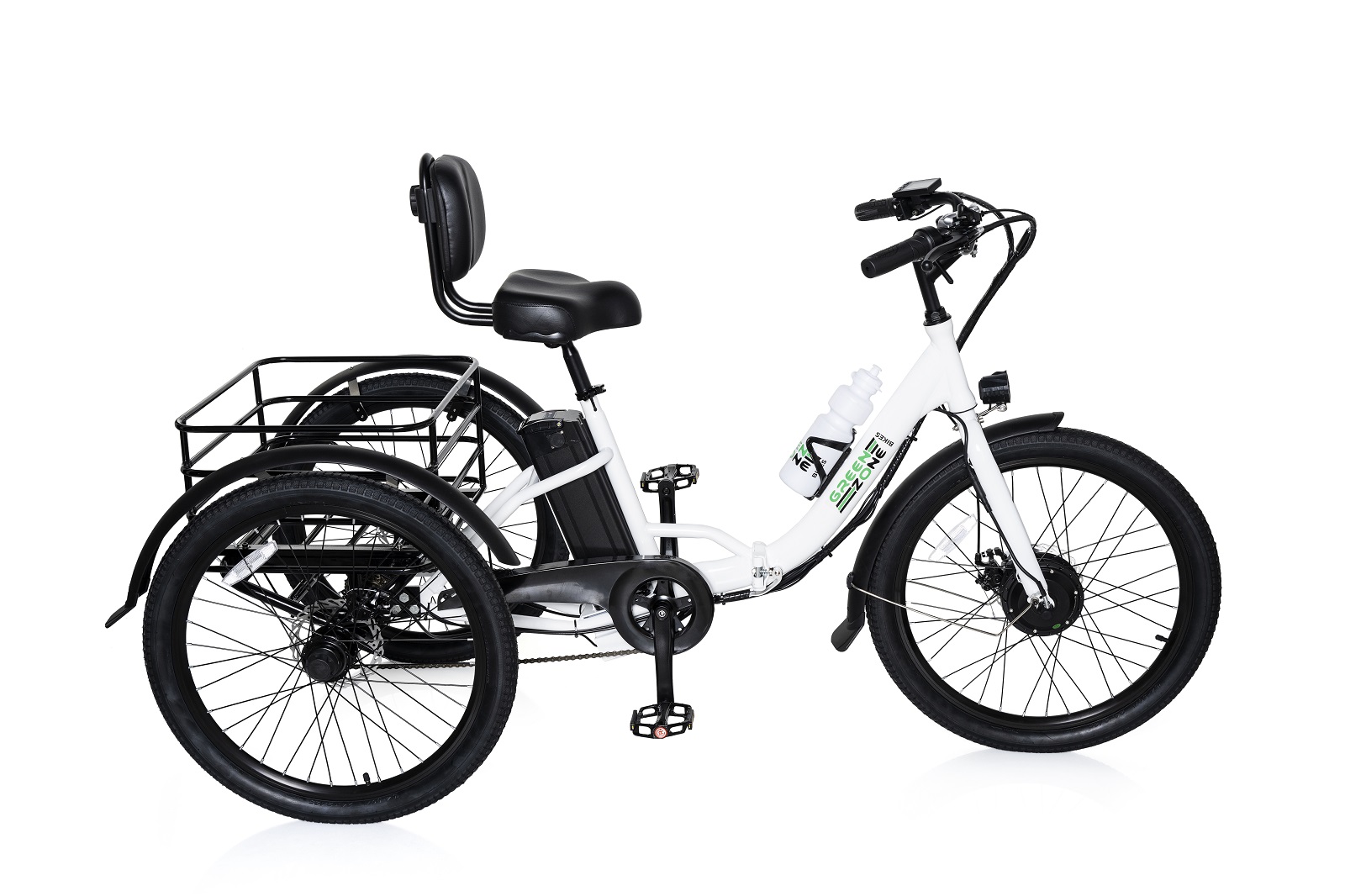 Electric Adult Folding Trike White 7 Speed Only 9 Left Electric Adult Folding Trike White 7 Speed Only 9 Left
